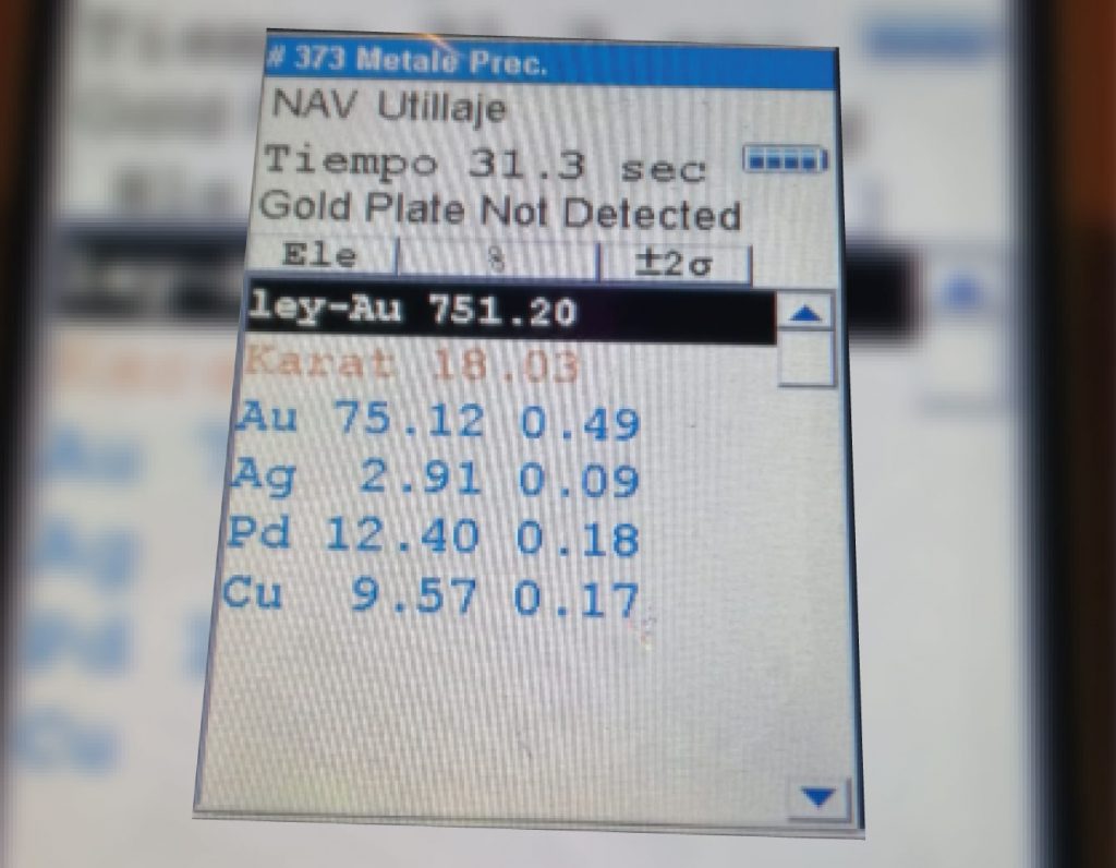 El analizador Niton XL2 100 permite identificar la ley de metales ...